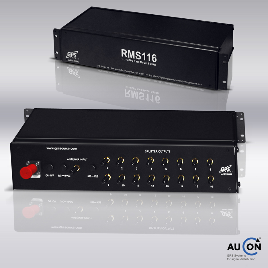 RMS116 GPS / GNSS Rack Mount Splitter - Aucon